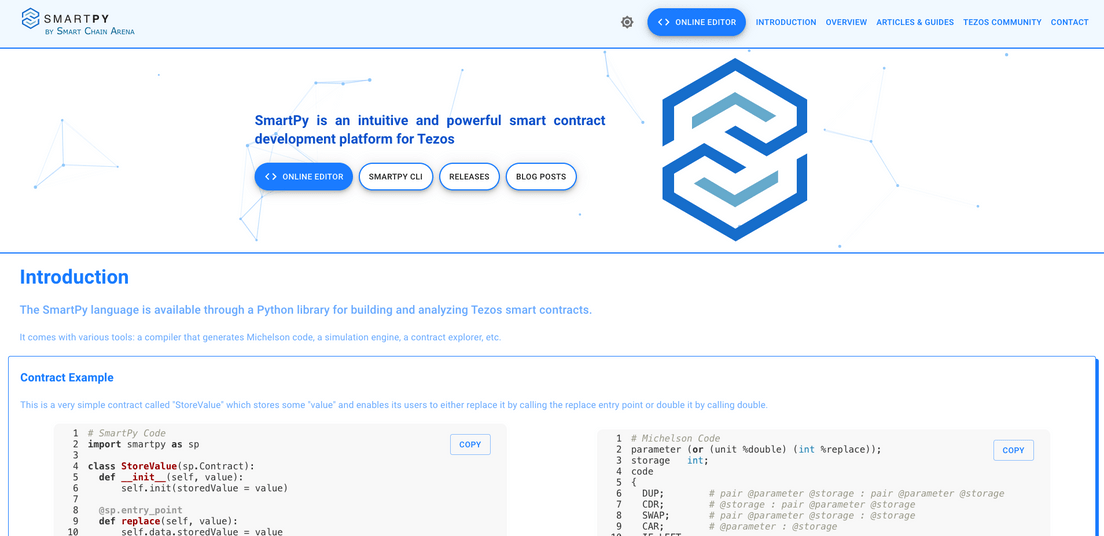 SmartPy - First Steps - Tezos Developer Portal