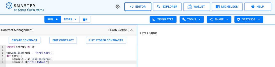 SmartPy - First Steps - Tezos Developer Portal